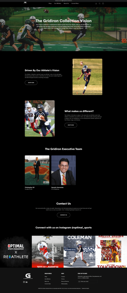 Gridiron Collection | Case Study | ThrillX