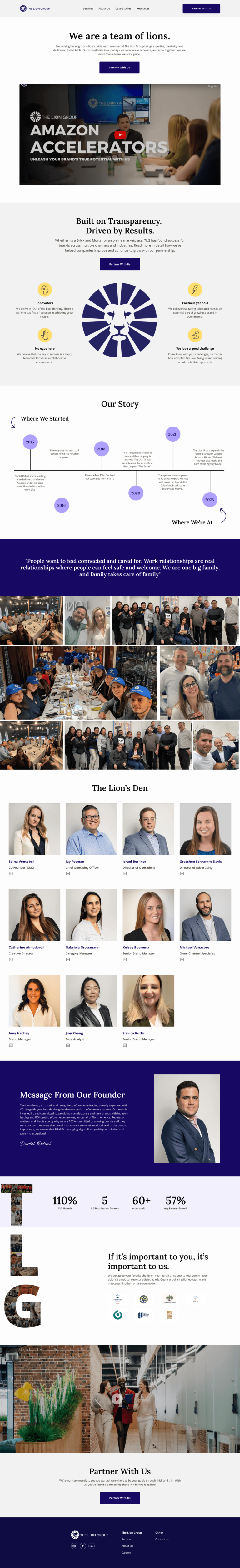 The Lion Group Website | Case Study | ThrillX