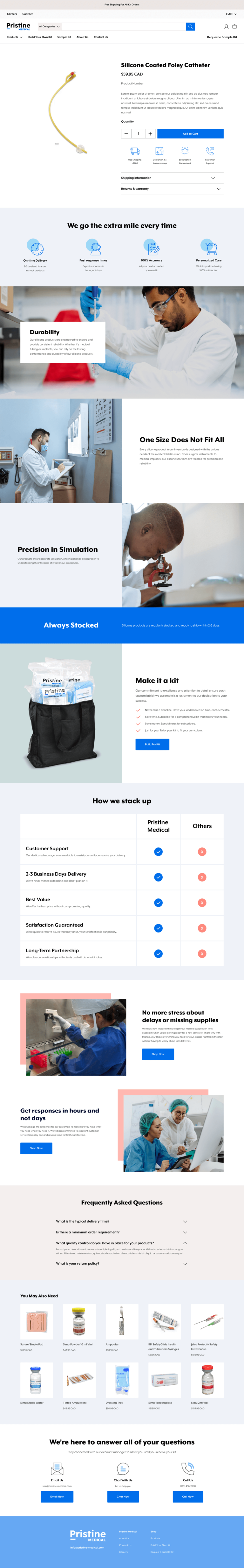 Pristine Medical Website | Case Study | ThrillX